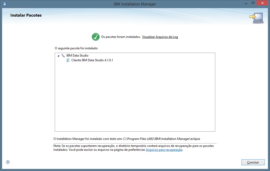Instalando o IBM Data Studio Client (Eclipse-based) | Desenvolvimento ...