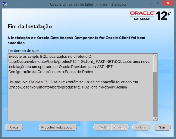 Instalando o ODAC – Oracle Data Access Components .NET e Oracle Visual ...