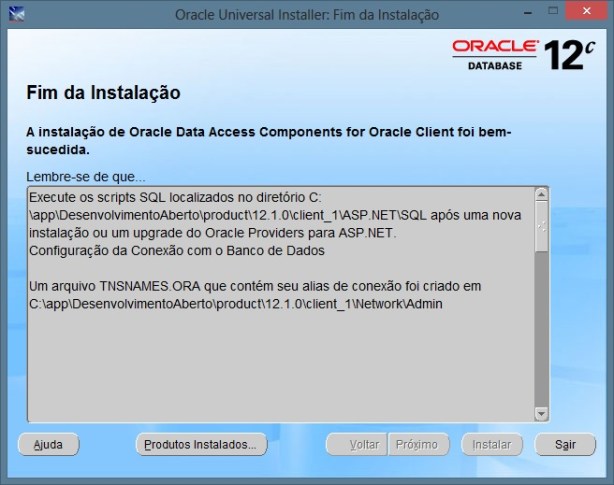 Instalando o ODAC – Oracle Data Access Components .NET e Oracle Visual ...