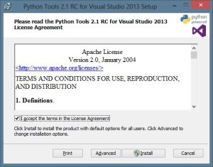 Microsoft Openness – Python Tools for Visual Studio – Python | Desenvolvimento Código Aberto